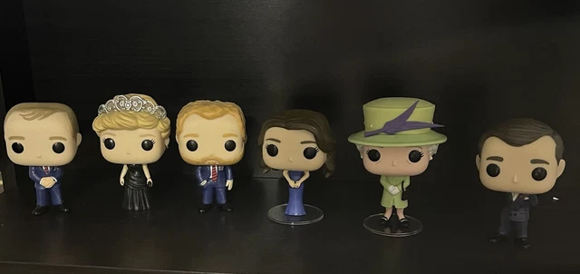 COMPLETE SET FUNKO POP Royal Family Prince Charles Harry William Queen ...