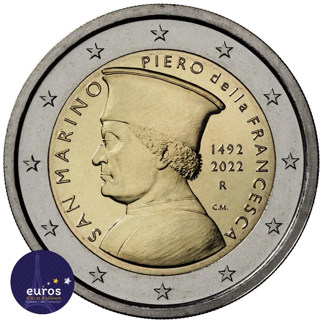 2 EUROS COMMÉMORATIVE SAINT MARIN 2022 - Piero della Francesca - BU EUR 69,95 - PicClick FR