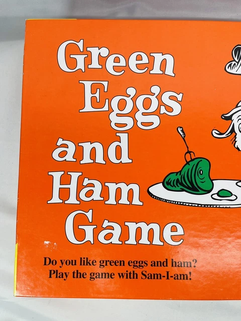 GREEN EGGS AND Ham Board Game Dr. Seuss University Games 2000 Missing ...