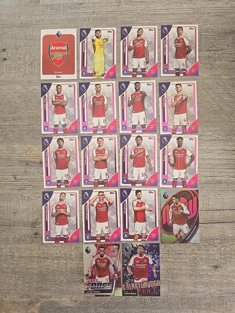 TOPPS PREMIER LEAGUE 2026 Arsenal Full Team Set Bundle 18 Cards Include ...