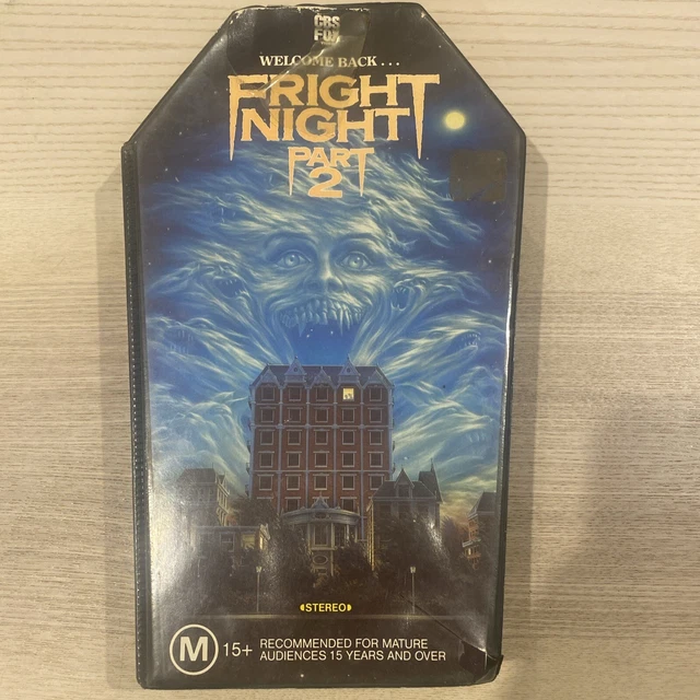 FRIGHT NIGHT 2 [VHS] CBS Fox Horror Rare Australian Coffin shape Video ...