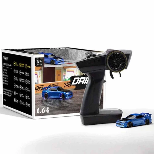 TURBO RACING C64 1:76 Full Scale Mini Remote Control Drift RC Car Toys ...