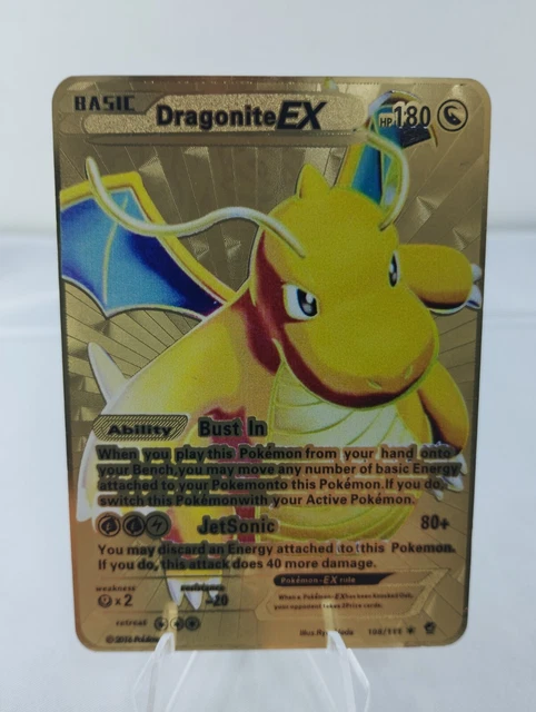 CARTE POKÉMON EN "Métal Dur & Rigide" Dragonite EUR 4,90 - PicClick FR