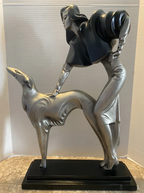 LARGE AUSTIN SCULPTURE Afternoon Stroll Alexander Danel Signed 1989 ...