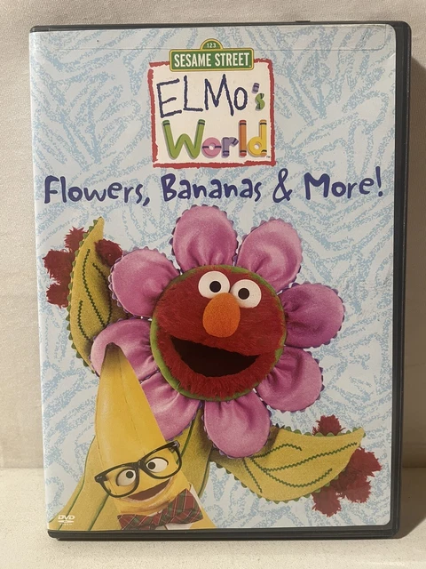 ELMO’S WORLD FLOWERS, Bananas & More! DVD 2000 NTSC R,1,3,4,5,6 LNC ...