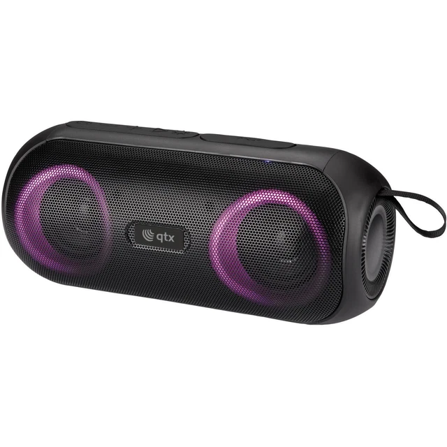 QTX PARTYPOD BLUETOOTH Soundbox Speaker with LED Light Show Portable ...