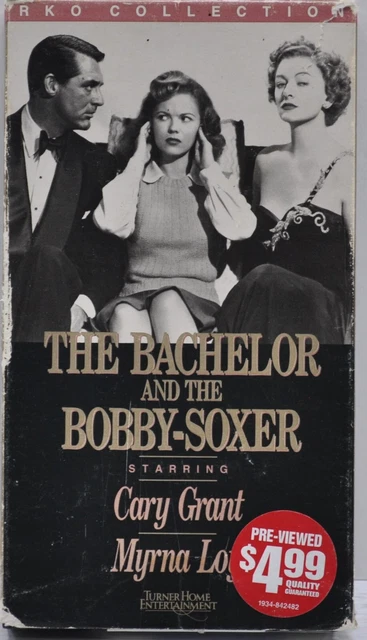 THE BACHELOR AND The Bobby-Soxer [VHS] Cary Grant - Myrna Loy - Shirley ...