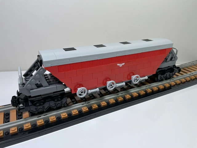 LEGO MOC GRAIN Carrier Train Carriage 12V 9V Town City Trains $149.95 ...