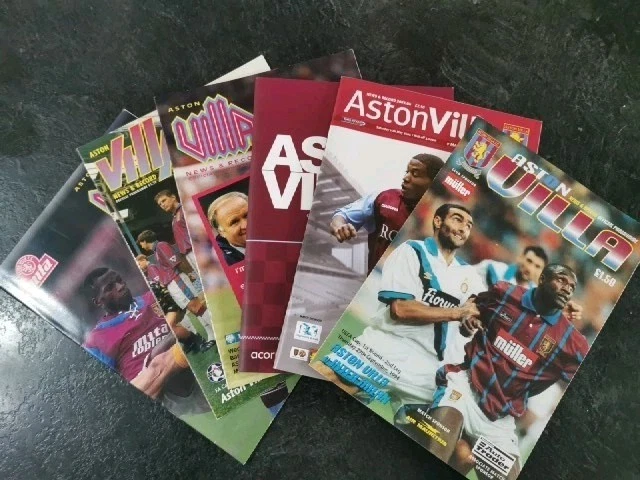 ASTON VILLA PROGRAMMES £1.75 - PicClick UK
