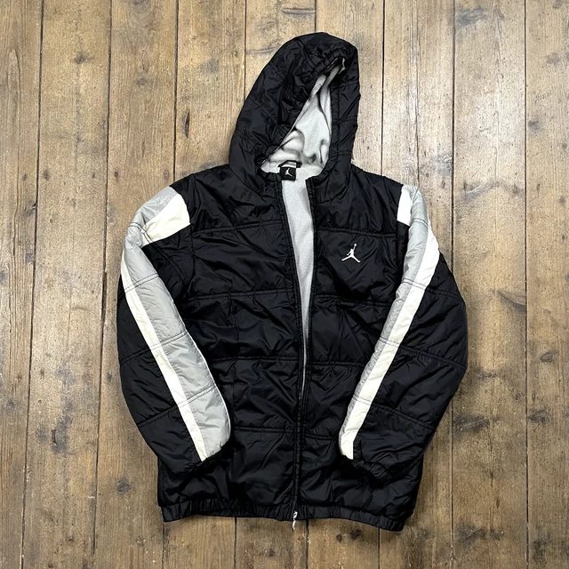 JORDAN TRACK JACKET 90s Full-Zip Vintage Sports Coat, Black, Kids 13-15 ...
