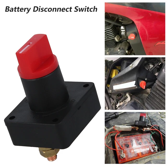 12V BATTERY ISOLATOR Switch Cut Off Disconnect Terminal Universal Car ...