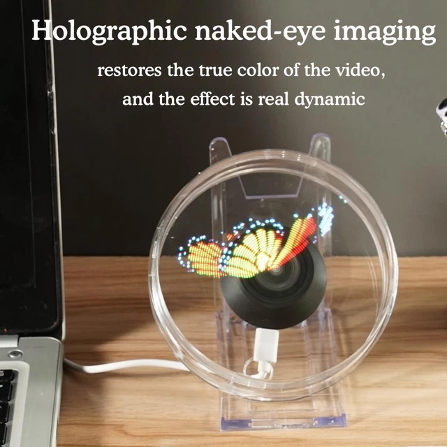 3D DESKTOP LED Hologram Fan Holographic Projector Advertising Light σв £21.07 - PicClick UK