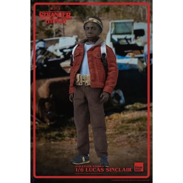 STRANGER THINGS LUCAS Sinclair Figurine 1/6 23 CM THREEZERO EUR 304,25 ...