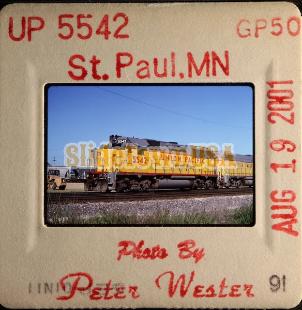 VTG 2001 TRAIN Slide 5542 UP Union Pacific Engine St. Paul MN X7I125 £6 ...