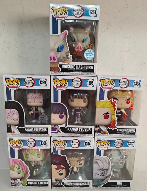 FUNKO POP DEMON Slayer Tanjiro Rui Mitsuri Rengoku Kanao Kagaya Inosuke ...
