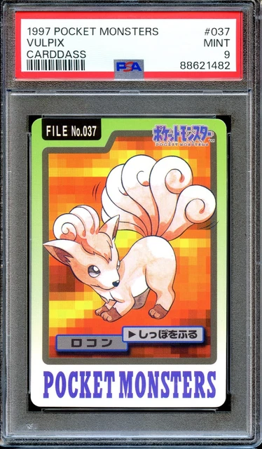PSA 9 VULPIX #037 Bandai Carddass 1997 Japanese Pokemon Card MINT $93. ...