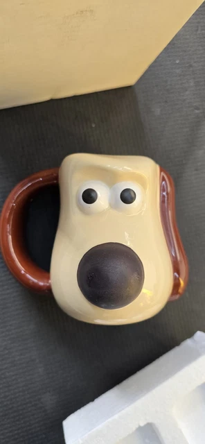 WALLACE AND GROMIT Ceramic Cup 3D Gromit Thermal Colour Changing Nose ...