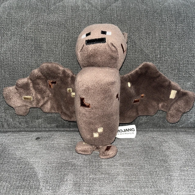 MOJANG 2015 MINECRAFT Brown Bat Soft Plush TOY Approx 7" Tall Video ...