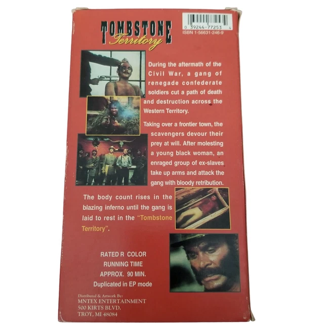 TOMBSTONE TERRITORY VHS starring Jonnathan Bliss, Maria Lease £2.56 ...
