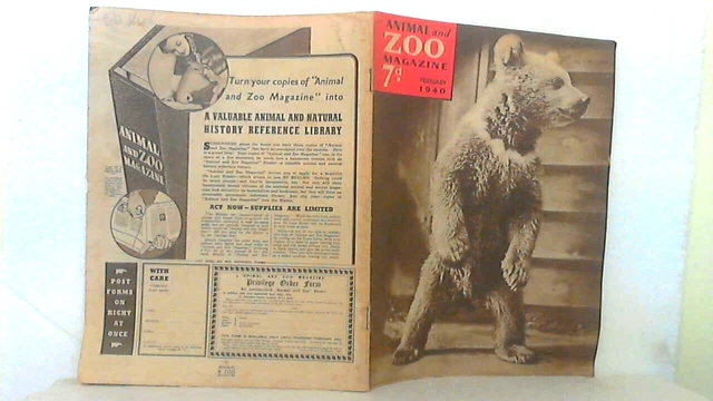 ANIMAL AND ZOO Magazine Jan-May (Vol.4)+ Nov. Dec.(Vol.5) (P/B 1940)B2 ...