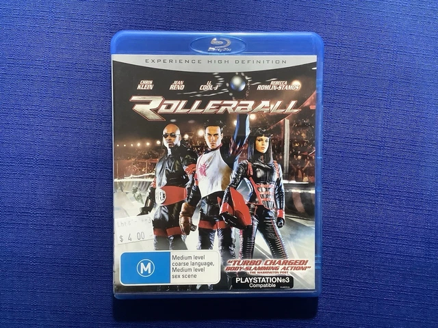 ROLLERBALL (BLU-RAY, 2001) Rebecca Romjn-Stamos - Like New Region Free ...