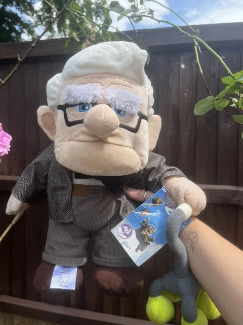 OFFICIAL DISNEY STORE Pixar's Up - Carl Mr Fredrickson Medium 14" Plush ...