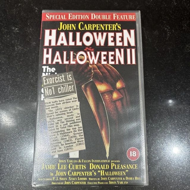 JOHN CARPENTER HALLOWEEN Double Feature VHS Horror Halloween And Halloween 2 £10.00 - PicClick UK