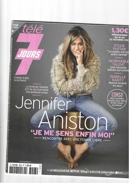 TELE 7 JOURS-16 OCTOBRE 2021-JENNIFER ANISTON/Sylvie VARTAN/Isabelle ...