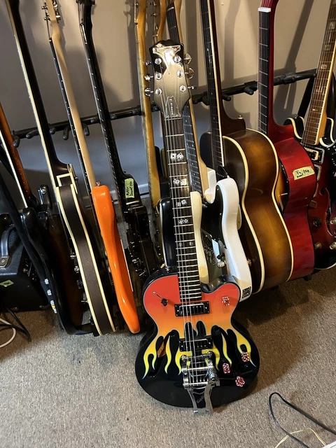 RARE EPIPHONE BY Gibson Flamekat Archtop Electric Guitar DEAL Bigsby ...