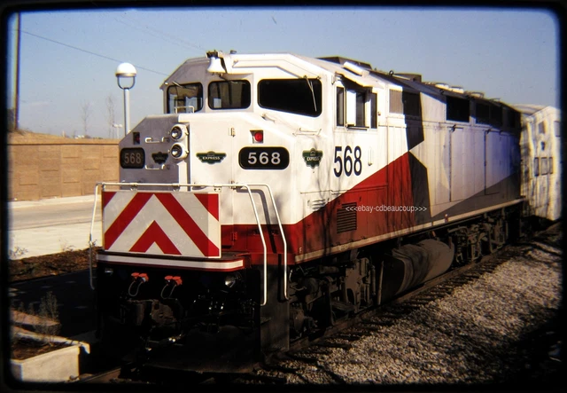 ORIGINAL RAILROAD SLIDE OSLD Trinity Ry Express TRE 568 F59 Irving TX 1 ...