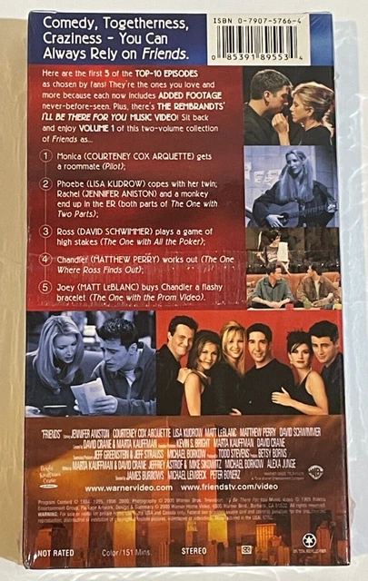 THE BEST OF Friends Volume 1 VHS Jennifer Aniston Matthew Perry NEW ...