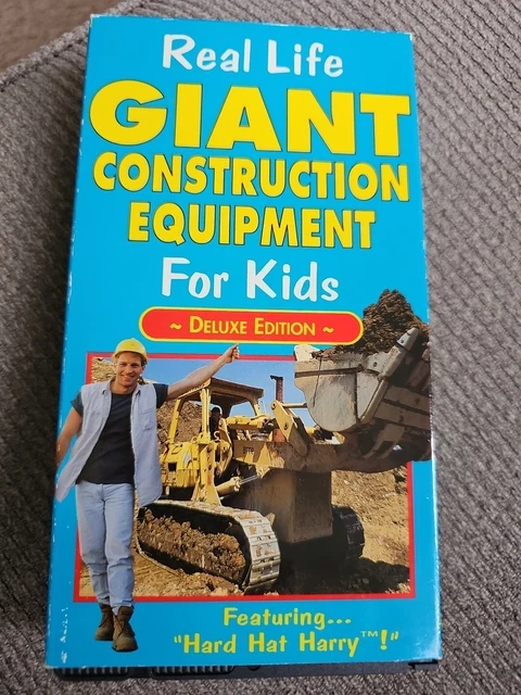 REAL LIFE GIANT Construction Equipment For Kids VHS 1993~60 minutes £5. ...