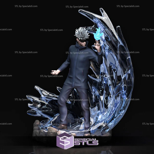 SATORU GOJO JUJUTSU KAISEN ACTION FIGURE Kit resina 3D 1:8! UNPAINTED ...