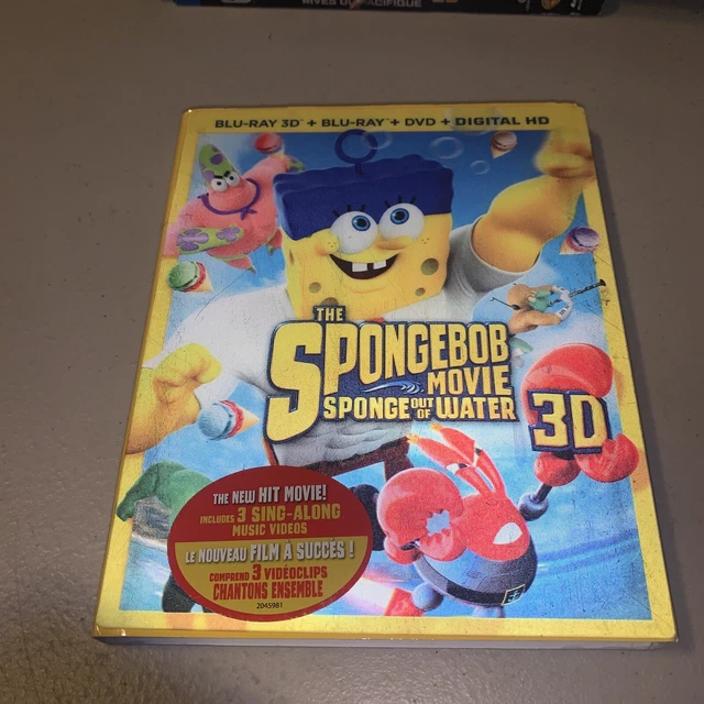 THE SPONGEBOB SQUAREPANTS Movie: Sponge out of Water 3D (Blu-ray/DVD) W ...