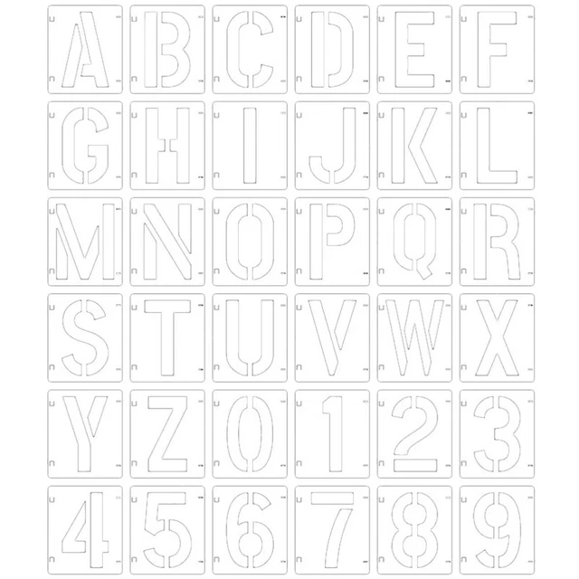 FACE PAINTING STENCILS Alphanumeric Template Templates Birthday Party £ ...