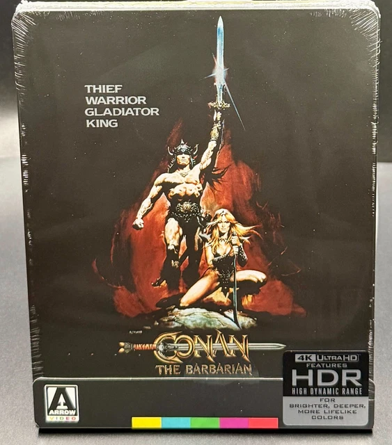 CONAN THE BARBARIAN (1982) Arrow Us Exclusive 4K Uhd Blu-Ray Steelbook ...