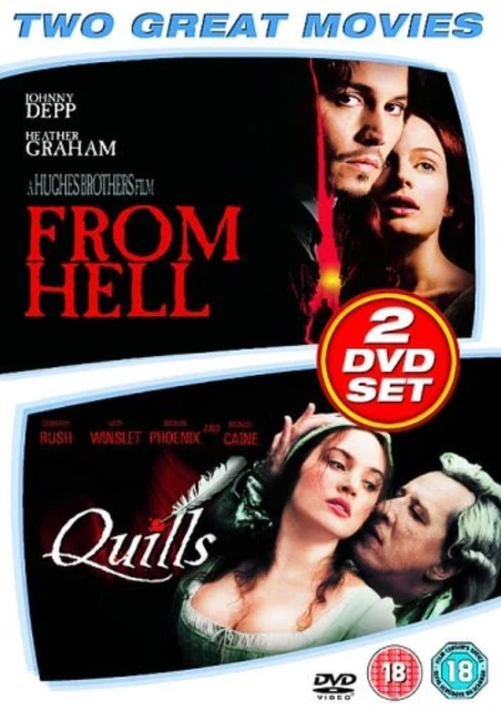 FROM HELL/QUILLS DVD Drama (2007) Johnny Depp Quality Guaranteed ...