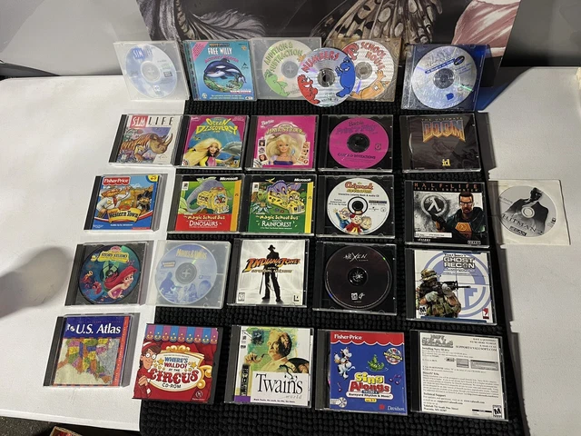 LOT OF 27 Vintage Cd-Rom. Educational Games, Video Games And More. 95/ ...