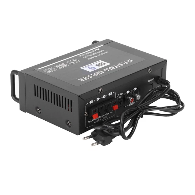 2 CHANNEL POWER Amplifier Mini USB/FM Smart Digital With Remote EUR 49 ...