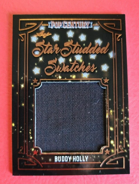 BUDDY HOLLY WORN Jumbo Relic Swatch Wardrobe Card 2022 Leaf Pop Century ...