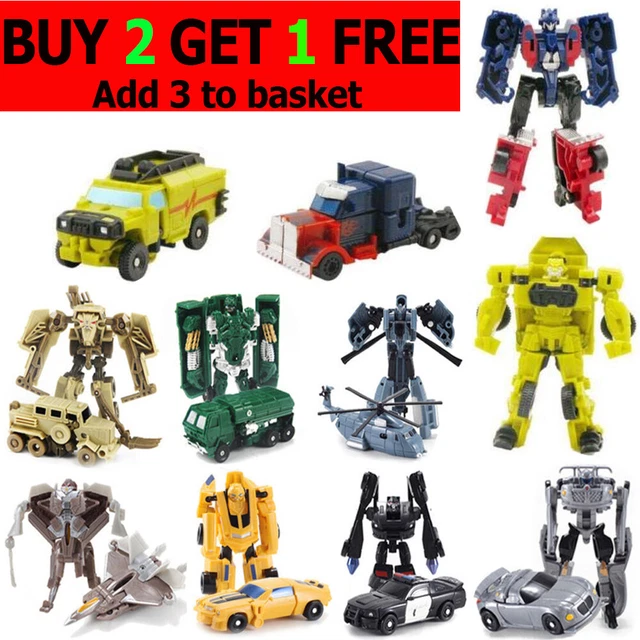 MINI TRANSFORMER TOY Optimus Prime Megatron Robots Car Kids, Action ...