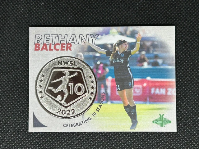 BETHANY BALCER 2022 Parkside NWSL Paramount 10th Season Coin Relic Card ...