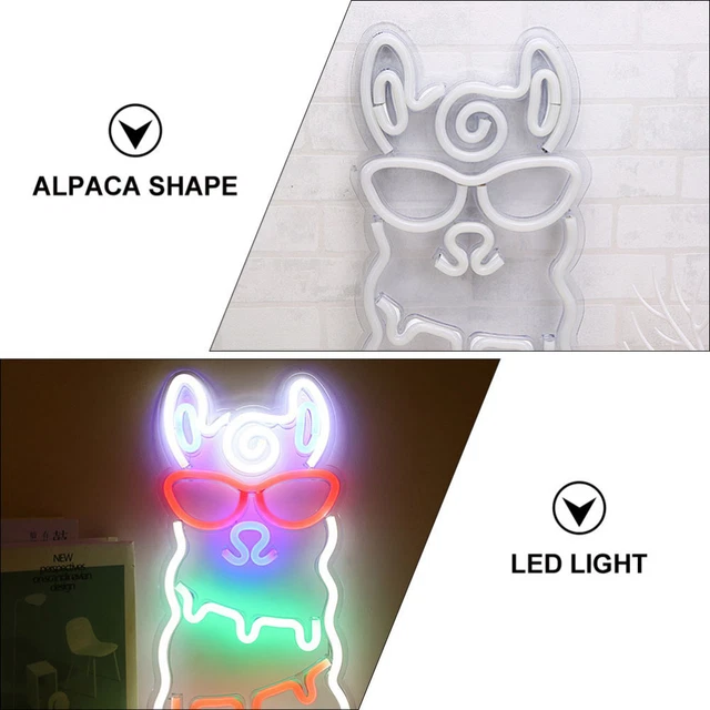 NEON MARQUEE SHAPE Sign Alpaca Neon Neon Light Neon Wall Letters £16.95 ...