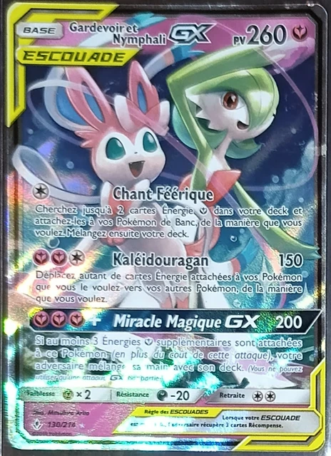 CARTE POKÉMON GARDEVOIR et Nymphali GX 130/214 S&L : Alliance ...
