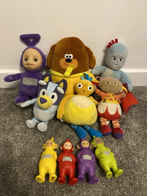 CBEEBIES PLUSH BUNDLE Soft Toys Night Garden Duggee Rasta Mouse Bluey ...