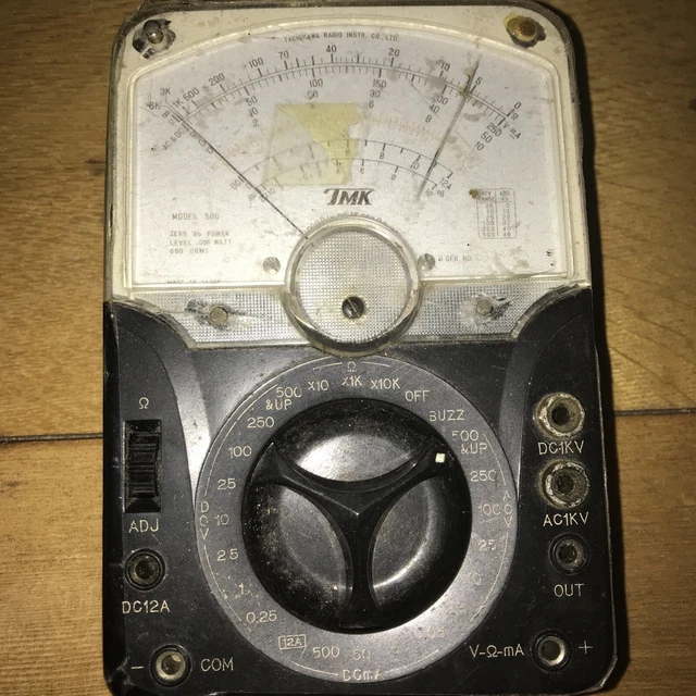 VINTAGE TMK MODEL 500 Multimeter Tester | voltage | ⚡️| resistance ...