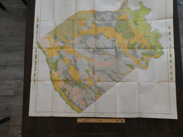 ANTIQUE US DEPT Of Agriculture Soil Map Darlington South Carolina Sheet ...
