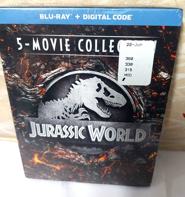 JURASSIC WORLD 5-MOVIE Collection Blu-ray + Digital Code w/Slipcover ...
