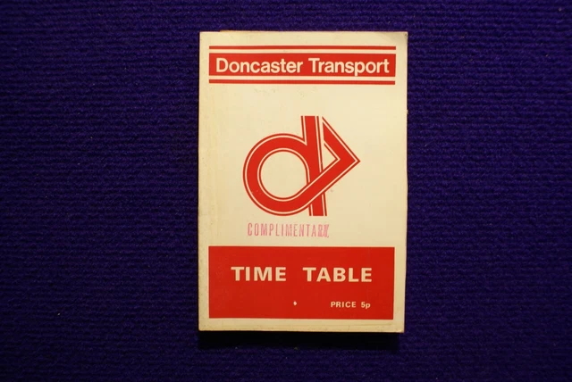 DONCASTER TRANSPORT GUIDE Routes Fares Timetable Map 1972 £25.00 ...
