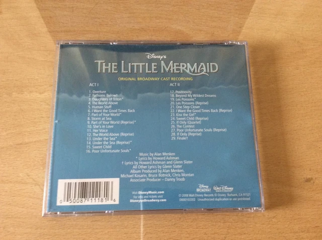 ALAN MENKEN - Disney 2008 The Little Mermaid Orig Broadway Cast ...